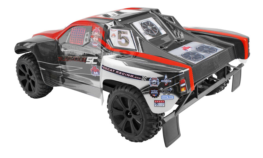 Redcat Blackout SC RC Truck - 1:10 Brushed Electric Short Course Truck ...